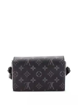 LOUIS VUITTON Steamer Wearable Wallet Monogram Eclipse Canvas Crossbody Bag - Black