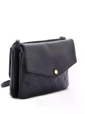LOUIS VUITTON Monogram Empreinte Twice Handbag - Black