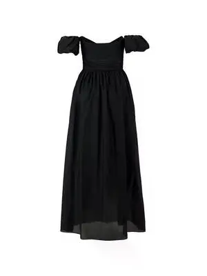 Matteau Off-shoulder Gathered Midi Dress