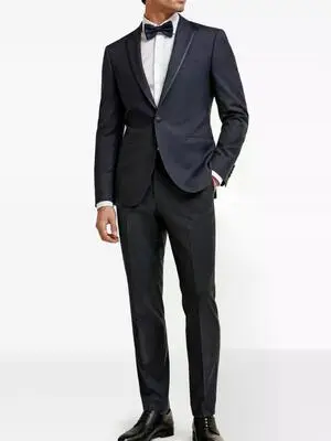 RAMON SANJURJO Satin-trim Single-breasted Suit