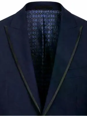 RAMON SANJURJO Satin-trim Single-breasted Suit