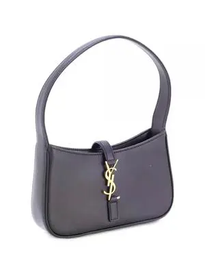 Saint Laurent Le 5 À 7 Leather Mini Shoulder Bag - Black