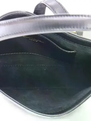 Saint Laurent Le 5 À 7 Leather Mini Shoulder Bag - Black