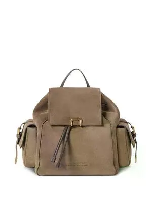 Brunello Cucinelli Brunello Cucinelli Suede Sartorial Backpack Neutrals