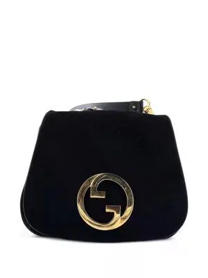 Gucci Vintage Blondie Flap Bag Suede Medium Shoulder Bag