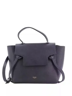 Celine Pico Belt Bag In Textured Leather - Black