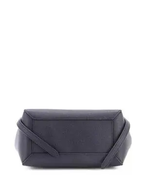 Celine Pico Belt Bag In Textured Leather - Black