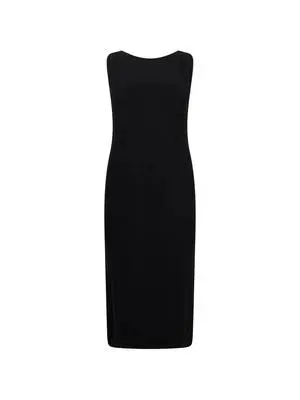 Alberta Ferretti Ribbed Knit Open-back Midi Dress