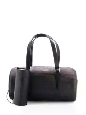 LOUIS VUITTON Soufflot Epi Leather Handbag - Black