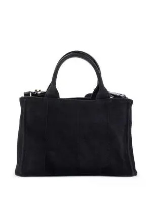 Prada Canapa Convertible Canvas Mini Tote Bag