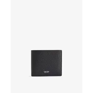TOM FORD Logo Bifold Leather Wallet - Black