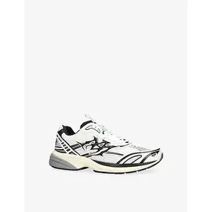 Amiri M Tech Mesh And Leather Trainers - White/blk