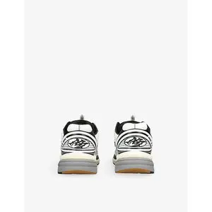 Amiri M Tech Mesh And Leather Trainers - White/blk