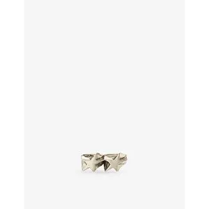 TWOJEYS Tj Superstar Sterling- Plated Brass Knuckle Ring - Silver