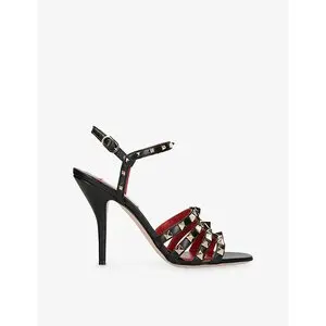 Valentino Garavani Rockstud 100 Stiletto Sandals - Black
