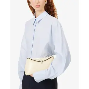TOTEME Mini T-lock Clutch Bag - Champagne