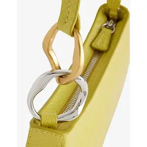 Staud Ollie Leather Shoulder Bag - Citron