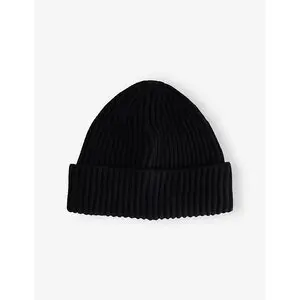 Stone Island Ribbed Wool Beanie Hat