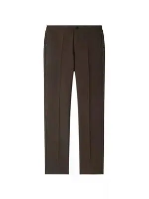 Sandro Monogram Pattern Straight-leg Trousers - Brown