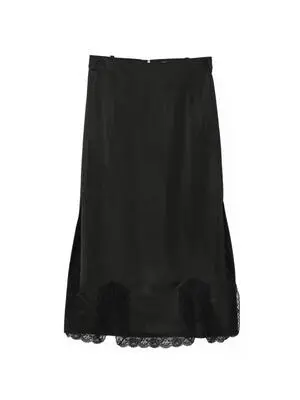 Sandro Lace-trim Midi Skirt