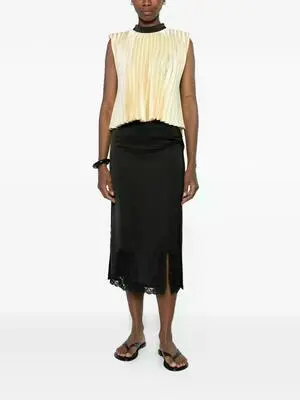Sandro Lace-trim Midi Skirt