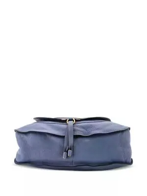 Chloé Marcie Leather Large Shoulder Bag - Blue