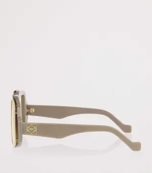 Loewe Anagram Oversized Square Sunglasses - Brown