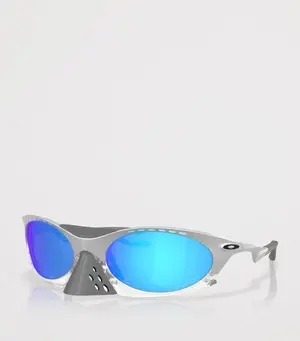 Oakley Plantaris Oval Sunglasses - Silver