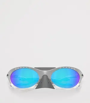 Oakley Plantaris Oval Sunglasses - Silver