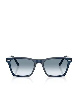 Oliver Spencer R-19 Pillow Sunglasses - Blue