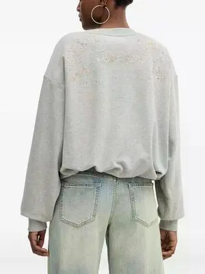 Miss Sixty Embellished Crewneck Sweatshirt - Grey