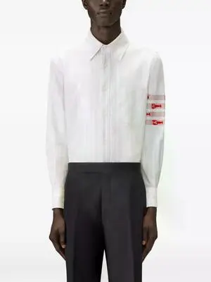 Thom Browne 4-bar Lobster-embroidered Shirt