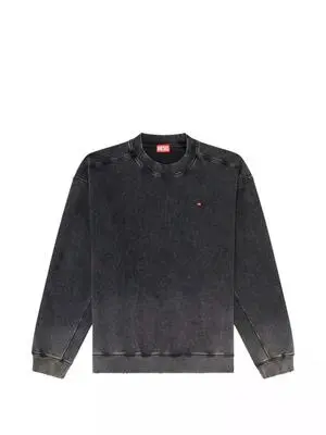 DIESEL® Cotton Sweatshirt With Faded Effect