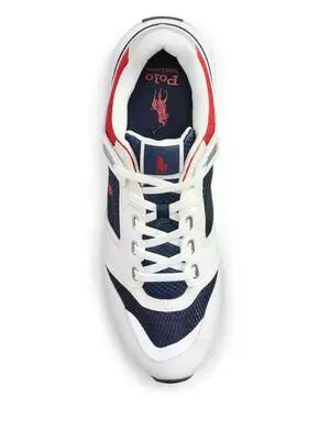 Polo Ralph Lauren Suede-panelled Pony Leather Sneakers