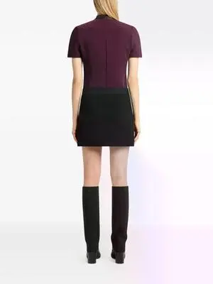 COURREGES Heritage Vinyl-collar Logo-patch Blouse