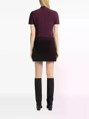 COURREGES Heritage Vinyl-collar Logo-patch Blouse