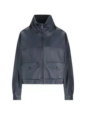 Loewe High-collar Leather Jacket