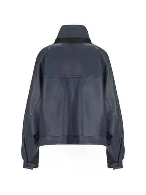 Loewe High-collar Leather Jacket