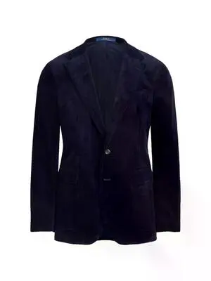Polo Ralph Lauren Corduroy Single-breasted Blazer - Blue