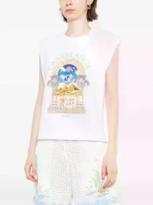 Casablanca Egyptian Arch Sleeveless T-shirt