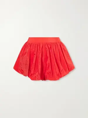THE FRANKIE SHOP Alina Taffeta Shorts - Red
