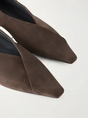Brunello Cucinelli Suede Ballerina Flats