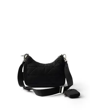 Prada Quilted Re-nylon Shoulder Bag - Black