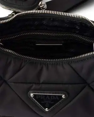 Prada Quilted Re-nylon Shoulder Bag - Black