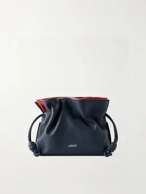 Loewe Flamenco Layers Mini Leather Clutch - Blue