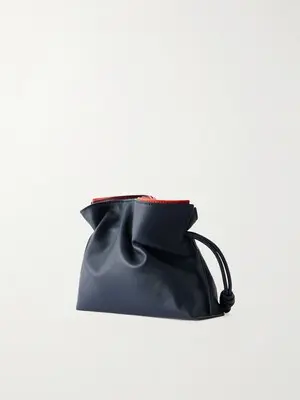 Loewe Flamenco Layers Mini Leather Clutch - Blue