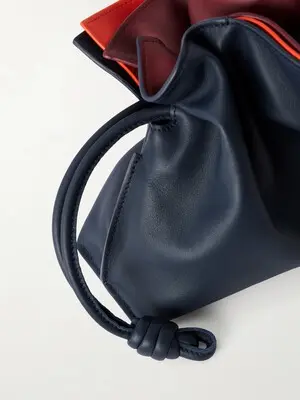 Loewe Flamenco Layers Mini Leather Clutch - Blue