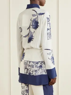 SIR. Phillipa Printed Georgette Shirt