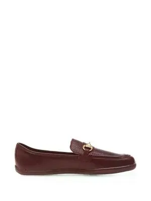 Be Lenka Horsebit Woven Detail Loafers - Red