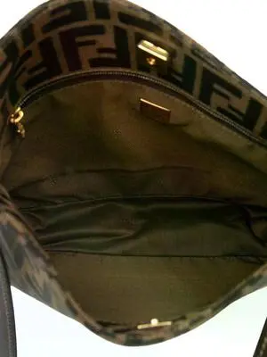 Fendi Zucca Canvas Shoulder Bag